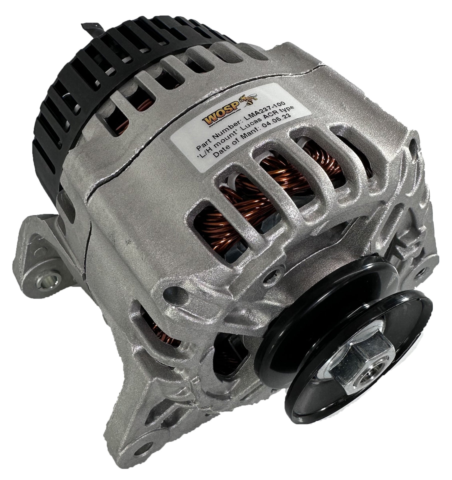 WOSP LMA237-100 - Lucas LH mount 100A Rally Alternator (V Pulley ...