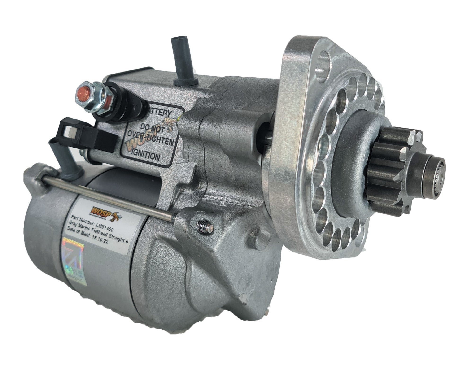 WOSP LMS1400 - Gray Marine Flathead Straight 6 high torque starter ...