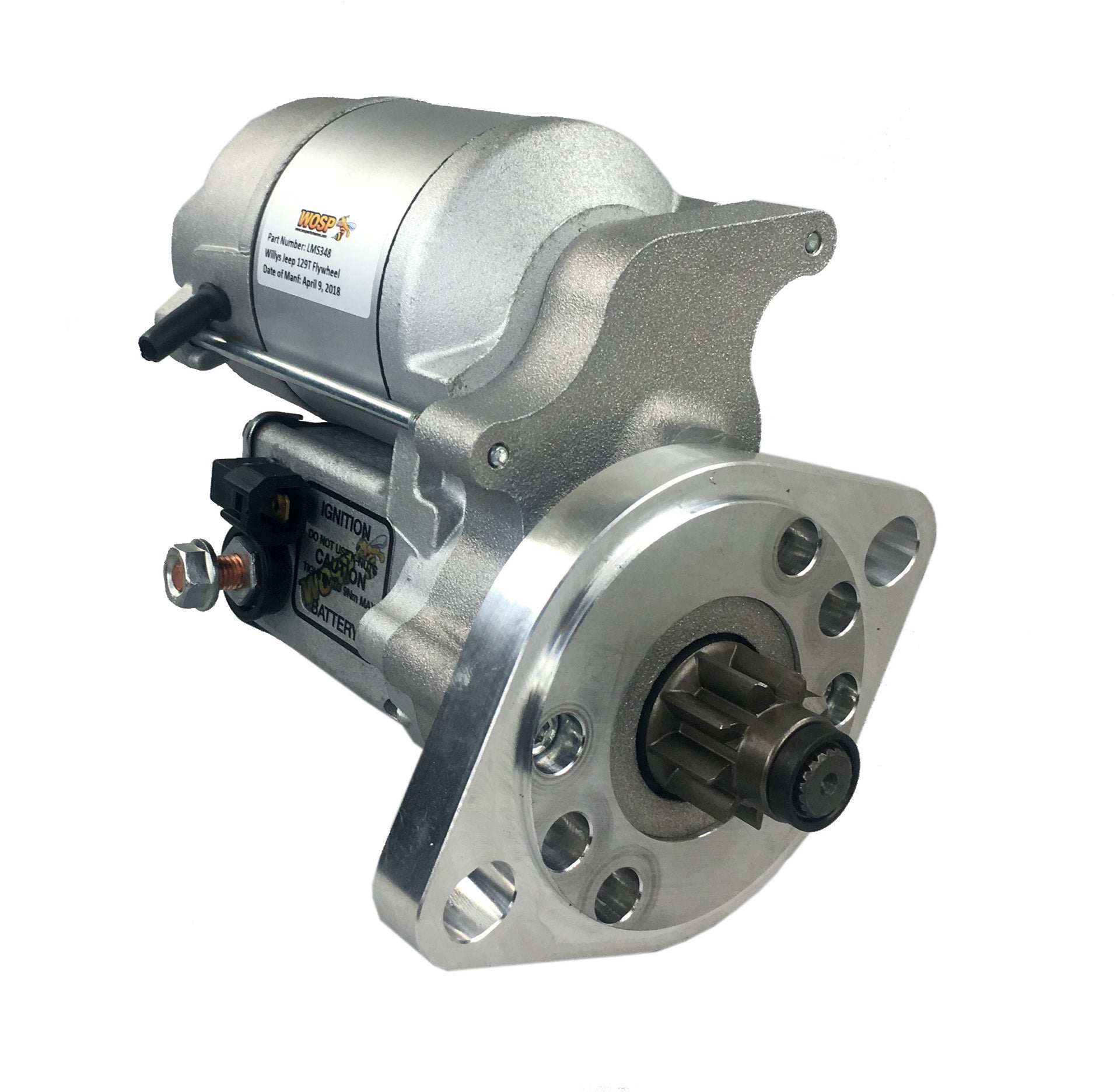 WOSP LMS348-24V - Willys Jeep (129 tooth) 24 Volt high torque starter ...