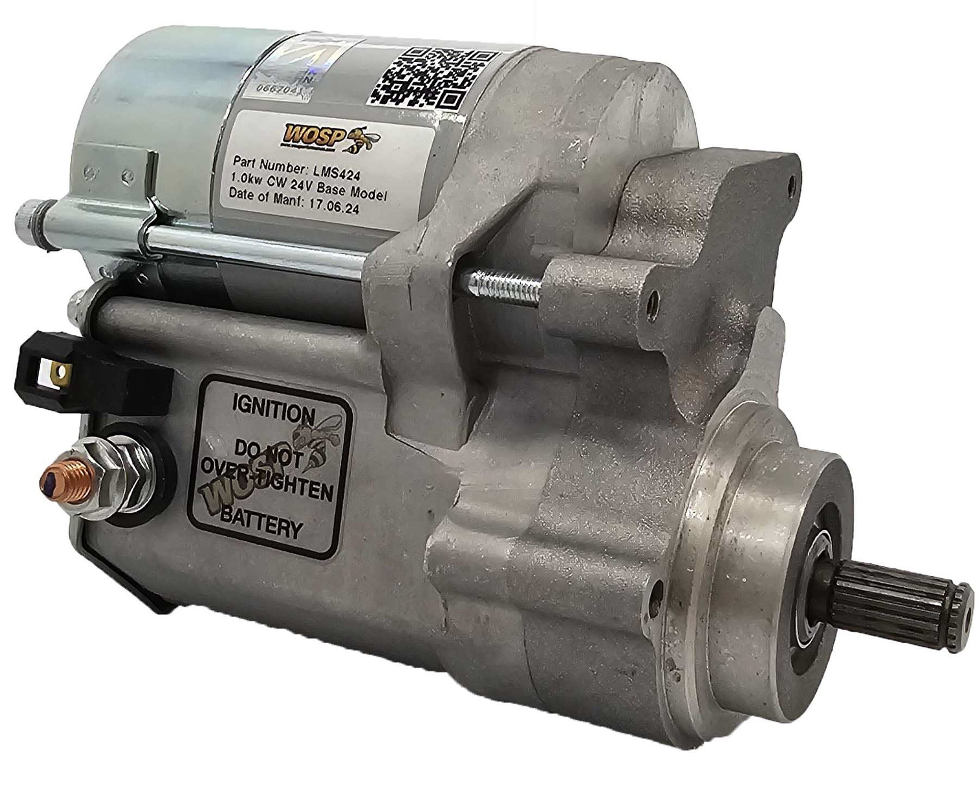 WOSP LMS424 - 1.0kW clockwise 24V base model high torque starter motor ...