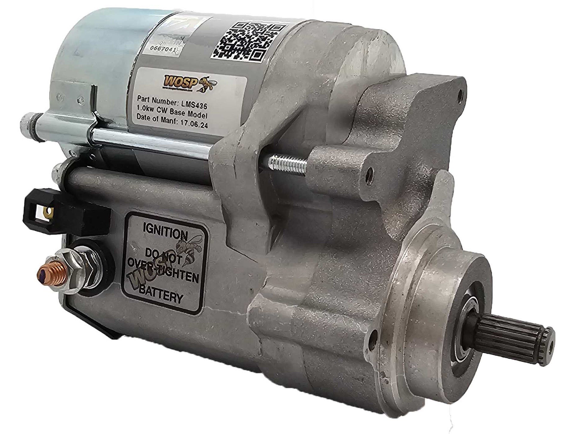 WOSP LMS435 - 1.0kW clockwise base model 12V high torque starter motor ...
