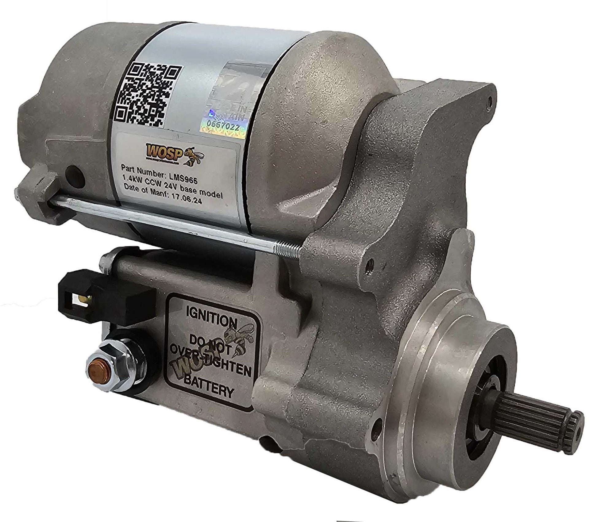 WOSP LMS965 - 1.4kW counterclockwise base model 24V high torque starter ...